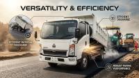 China Stable Performance HOWO 4X2 Light Duty Dump Truck 116HP for sale