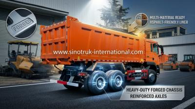 China SINOTRUK HOWO 6x4 Dump Truck 371HP 25-40T Capacity ZZ3257N384GB1 Heavy Duty Tipper for sale
