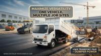 China White Tipper Dump Truck , Howo Tipper Truck Right Hand Drive for sale