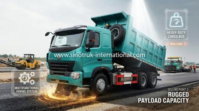 China SINOTRUK HOWO A7 6×4 Construction Tipper Dump Truck 290HP Engine 30-40 Ton Capacity for sale
