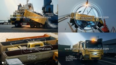China RHD Large Capacity Tipper Dump Truck With Electronic Management System for sale
