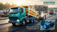 China Low Profile Tipper Dump Truck Heavy Duty 6x4 Sinotruk Howo 290HP Widely Use for sale