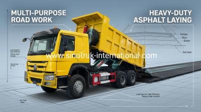 China ZZ3257N3847A 6×4 Tipper Dump Truck with 371HP Engine and 12,200kg Curb Weight for Mining and Construction for sale