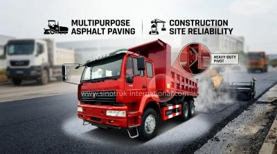 China Medium Length LHD 6X4 Tipper Dump Truck SINOTRUK Golden Prince 290HP For Mining for sale