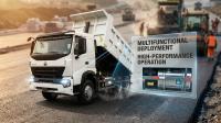 China LHD 371HP Sinotruk Howo Dump Truck Tipper Dump Truck 6200 * 2300 * 1600mm Cargo Body for sale