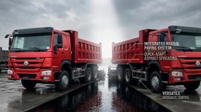 China Mining Industry Sinotruk Howo Dump Truck 336HP 6X4 RHD 30 Ton White / Red / Green for sale