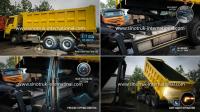 China Heavy HOWO Mine Dump Truck , Yellow Dump Truck 30 - 40 Tons 10-25CBM for sale