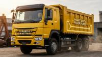 China 10 Wheels Tipper Dump Truck With 10 Forwards & 2 Reverses Transmission for sale