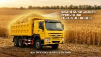 China Safety Big Howo Dump Truck 10 - 25 CBM Middle Lifting Hydraulic Control System for sale