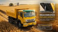 China Commerical Tipper Dump Truck 290HP 4X2 LHD 16tons 9-13CBM ZZ3161M4011C1 for sale