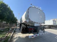 China HOWO 8X4 Petroleum Oil Storage Tank Fuel Delivery Truck 35CBM Two Warning Lights With pipe gun for sale