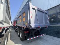 China SINOTRUK HOWO TX Model 371HP LHD Tipper Dump Truck 6X4 With Warning lights U type Grey Color for sale