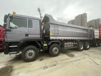 China Heavy Duty HOWO TX 8X4 Tipper Truck 400HP Double 16T Rear Axle Double 9.5T Grey for sale