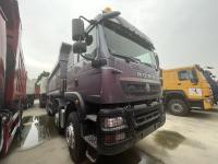 China Heavy Duty HOWO TX 8X4 Tipper Truck 400HP Double 16T Rear Axle Double 9.5T Grey for sale