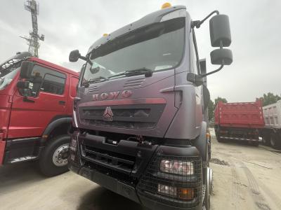 China Heavy Duty HOWO TX 8X4 Tipper Truck 400HP Double 16T Rear Axle Double 9.5T Grey for sale
