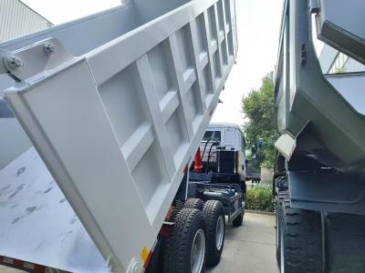 China White HOWO TX 6×4 Front Lifting Tipper Truck, 20CBM Cargo Box, Max 50 Tons Heavy Load Capacity for sale