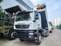China White HOWO TX 6×4 Front Lifting Tipper Truck, 20CBM Cargo Box, Max 50 Tons Heavy Load Capacity for sale