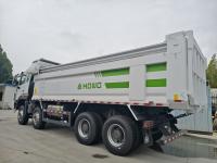 China HOWO 8X4 380HP NX Tipper Dump Truck With Tarpaulin Flap RHD for sale