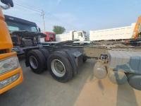 China HOWO A7 Used Tractor Truck LHD 6X4 Euro 2 371 HP With Power Assisted Hydraulic Steering White for sale