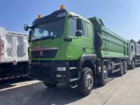China Hydraulic Cylinder HOWO TX 10 Wheeler 371HP Dump Truck With Large Loading Capacity 30-40 Tons Green for sale