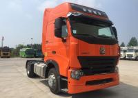 China Reliable Howo Tractor Truck Orange Color Tractor And Truck Low Fuel Consumption for sale