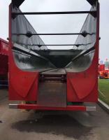 China #50 #90 Wheel Flatbed Semi Trailer Truck , 3 Axle Semi Trailer Heavy Loading for sale