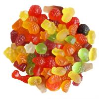 China Halal Certification Fruit Flavored Gummies Ball Sour Sweet Flavour Soft Candy Gummy for sale