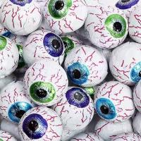 China Custom Halal Bulk Chocolate Eye Ball Milk Chocolate Ball Brown for sale