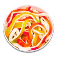 China OEM Custom Fruit Soft Candy Gummy Bear Bulk Gummy Worms Multi Colored for sale