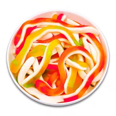 China OEM Custom Fruit Soft Candy Gummy Bear Bulk Gummy Worms Multi Colored for sale