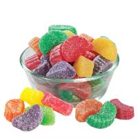 China Fruit Flavored Soft Gummy Candy Kosher Certified Orange Gummy Candy for sale