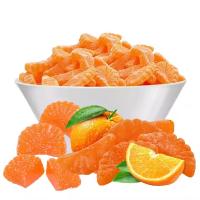 China Fruit Flavored Soft Gummy Candy Kosher Certified Orange Gummy Candy for sale