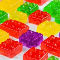 China HACCP/BRC Certificate 3D 4D Gummies Building Block Jelly Gummy Cube Candy for sale