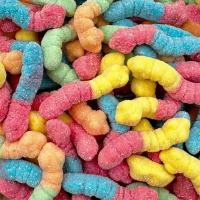 China New Sour Fruty Ordinary Gummies Worm Jelly Candy Sweets Bulk Halal for sale