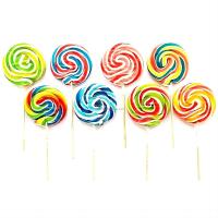 China Individually Wrapped Swirl Lollipops Bulk Sweet Fruity Flavors Halal Certified for sale