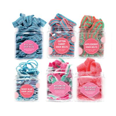 China Colorful Liquorice Sour Strips Candy Fruity Flavor Chewy And Fizzy Sweets for sale