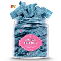 China Stick Colorful Belt Sour Skittle Gummies Fruity Flavor Chewy Bulk Fizzy Sweets for sale