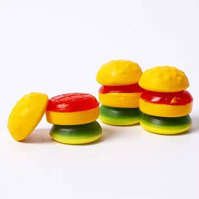 China Multi Colored Ordinary Soft Fruit Gummies Interesting Mini Hamburger Shape for sale