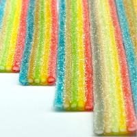 China Bulk Colorful Sour Straw Candy Sweets Manufacturers Sour Power Straws for sale