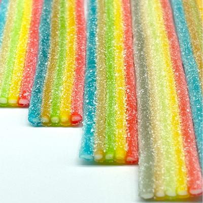 China Bulk Colorful Sour Straw Candy Sweets Manufacturers Sour Power Straws for sale