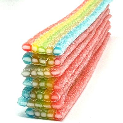 China 40g Super Acid Fruit Sour Punch Straws Bulk Halal Roll Juicy Taste for sale