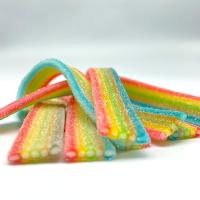 China 40g Super Acid Fruit Sour Punch Straws Bulk Halal Roll Juicy Taste for sale