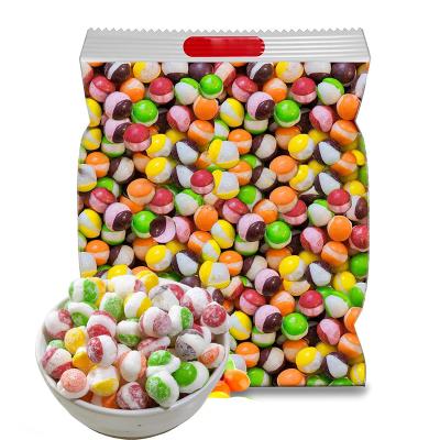 China 120g Custom Cheapest Freeze Dried Candy Bean Gummy Bonbons Fruity Crispy Candies Bulk for sale