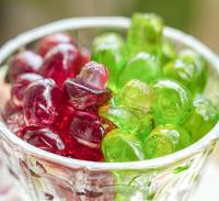 China Juice Gummy Filled Balls Fruit Flavored Casual Snack  Sugar+Syrup Ingredients for sale