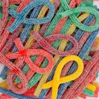 China Customized Bulk Icing Sour Straws Bulk Strips Fruity Flavored Packaged Bags for sale