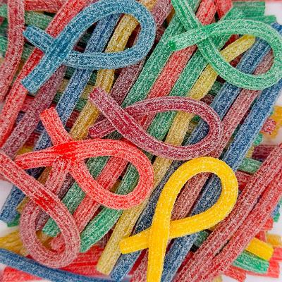 China Customized Bulk Icing Sour Straws Bulk Strips Fruity Flavored Packaged Bags for sale