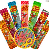China Customized Bulk Icing Sour Straws Bulk Strips Fruity Flavored Packaged Bags for sale