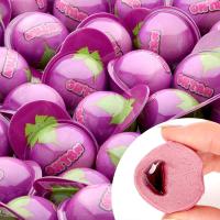 China OEM Bulk Filled Gummy Balls Mango Shape Soft  Halal Certified Fruit Soft Candy for sale