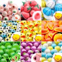 China HACCP Jam Filled Gummy Balls Jelly Candy Custom Label Bulk Fruity Flavor for sale
