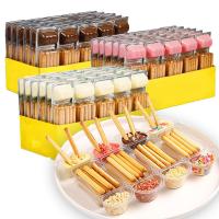 China Casual Snacks Cookie Stick Biscuits With Cream Chocolate Sauce for sale